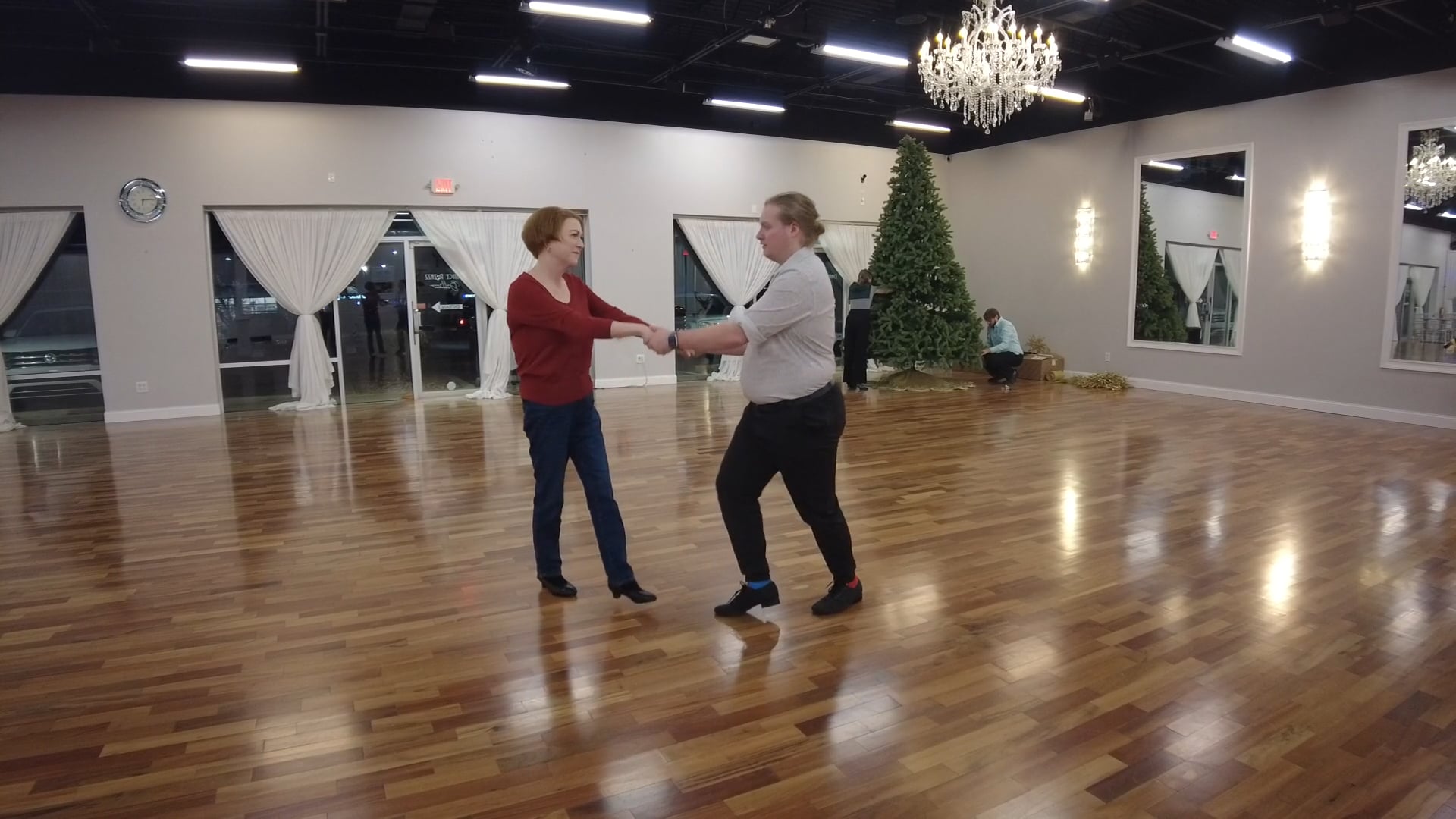Karen & Matthew Beginner East Coast Swing Progress Check - Dance Pizazz